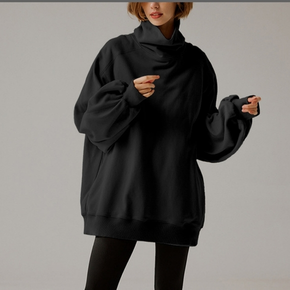 LIT Activewear | Tops | New Whisper Oversized Turtleneck Sweatshirt ...